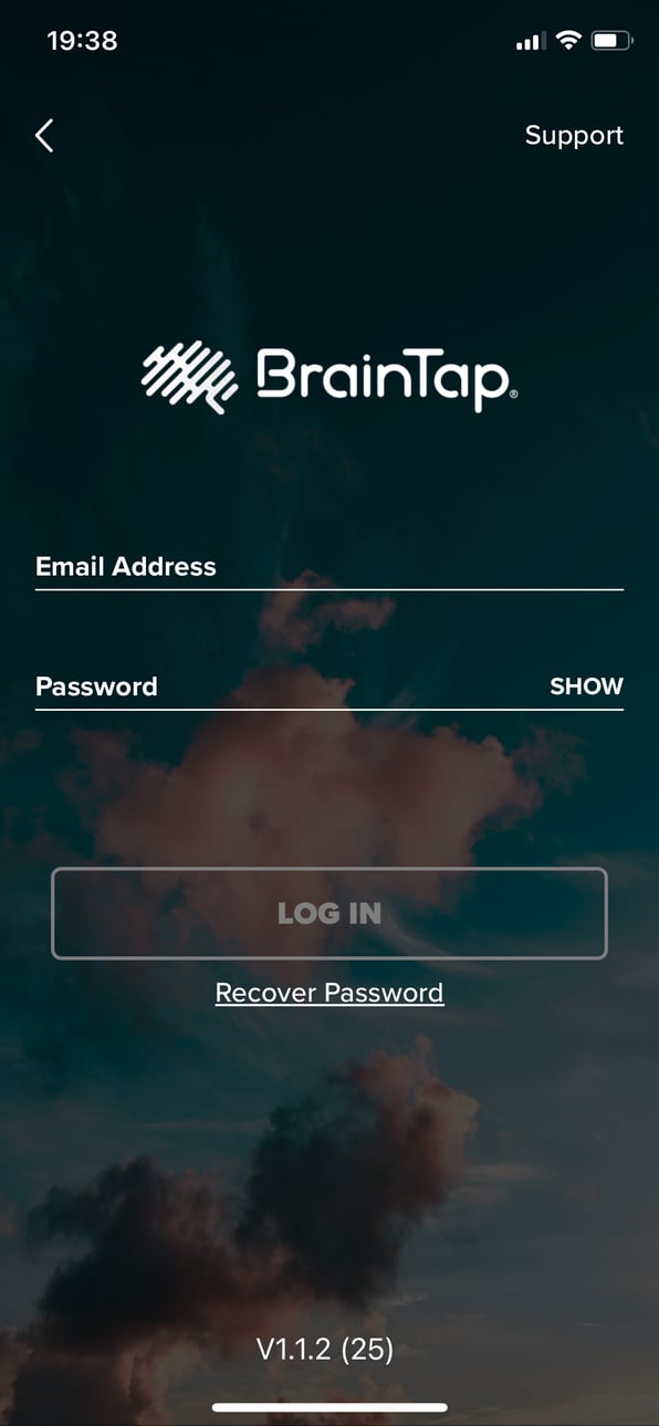How do I login to the BrainTap Brain Fitness App?